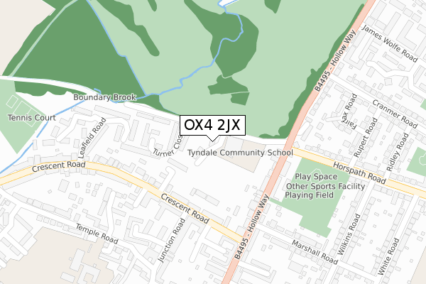 OX4 2JX (William Morris Close) open data dashboard