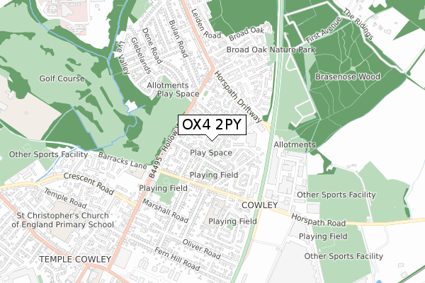 OX4 2PY (James Wolfe Road) open data dashboard