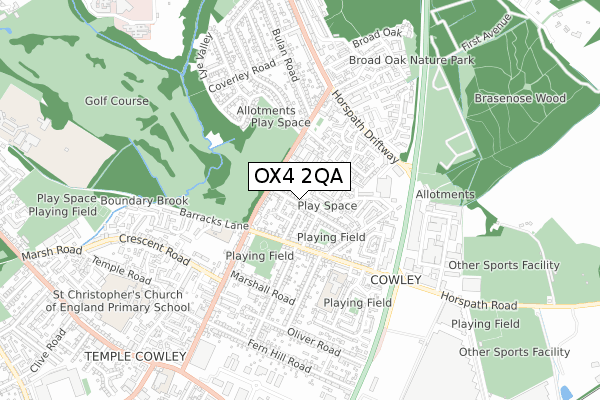 OX4 2QA (Cranmer Road) open data dashboard
