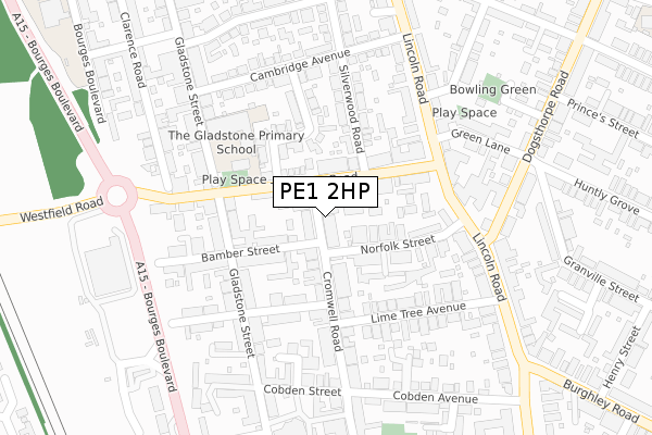 PE1 2HP maps, stats, and open data