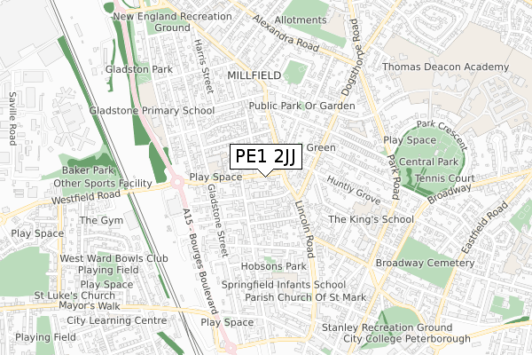 PE1 2JJ maps, stats, and open data