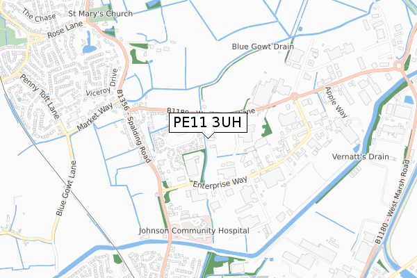 PE11 3UH maps, stats, and open data