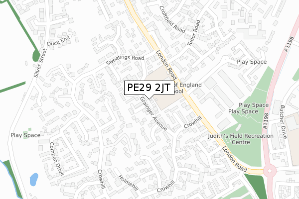 PE29 2JT maps, stats, and open data