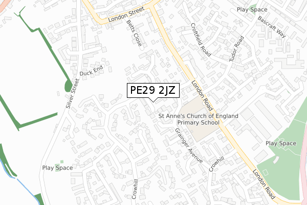 PE29 2JZ maps, stats, and open data