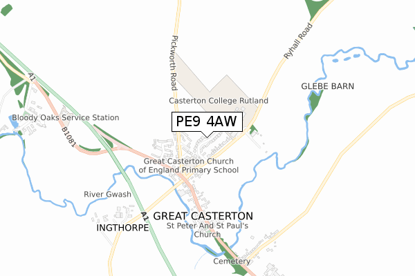 PE9 4AW maps, stats, and open data