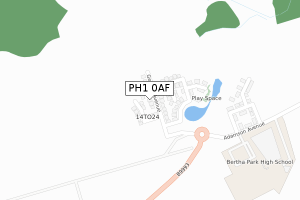 PH1 0AF maps, stats, and open data