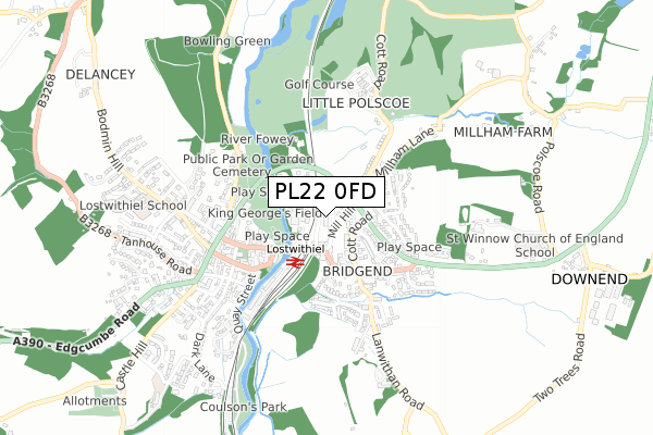 PL22 0FD maps, stats, and open data