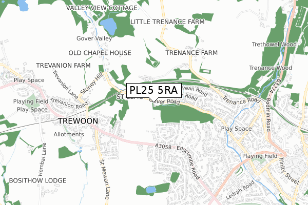 PL25 5RA maps, stats, and open data