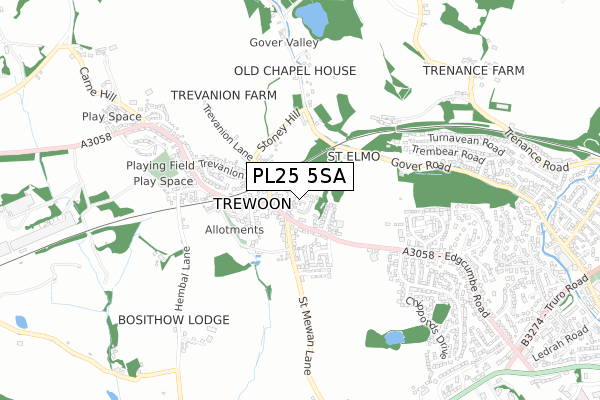 PL25 5SA maps, stats, and open data