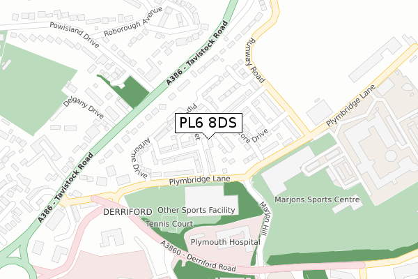 PL6 8DS maps, stats, and open data