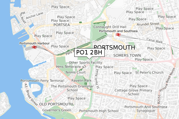 PO1 2BH maps, stats, and open data