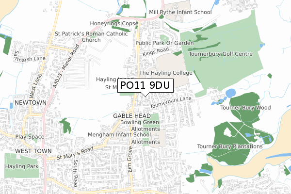 PO11 9DU maps, stats, and open data