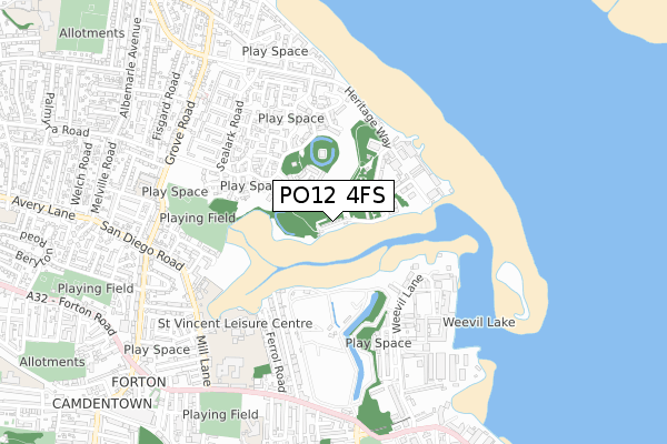 PO12 4FS maps, stats, and open data