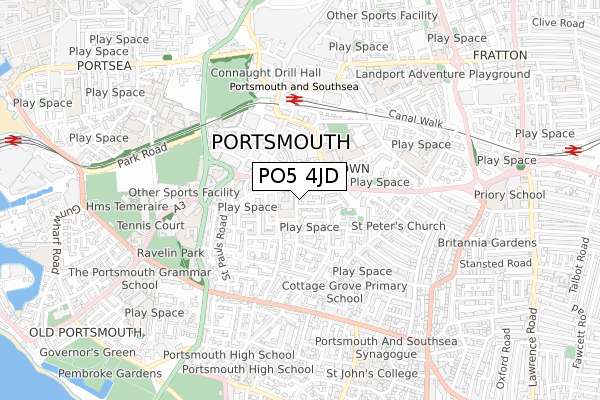 PO5 4JD maps, stats, and open data