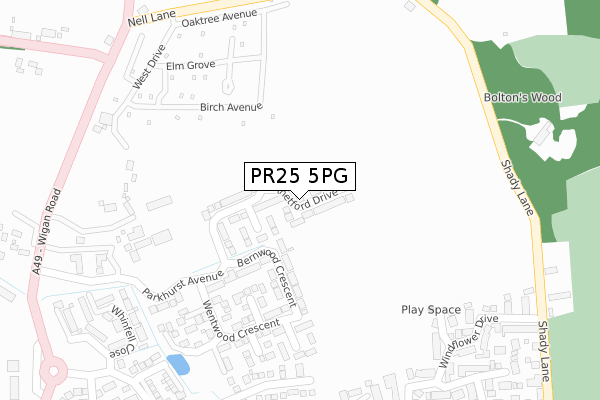 PR25 5PG maps, stats, and open data