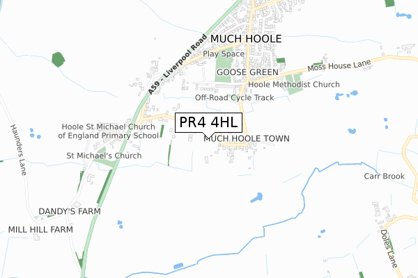 PR4 4HL maps, stats, and open data