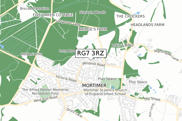 RG7 3RZ maps, stats, and open data