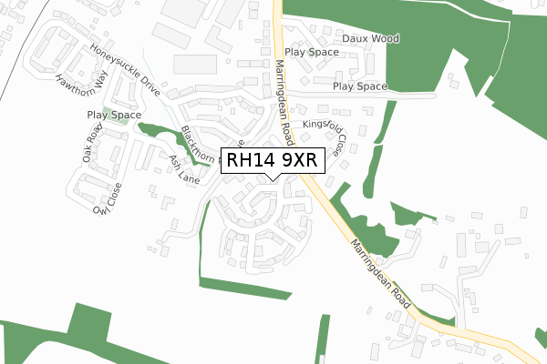 RH14 9XR maps, stats, and open data
