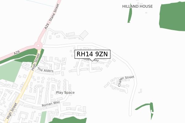 RH14 9ZN maps, stats, and open data