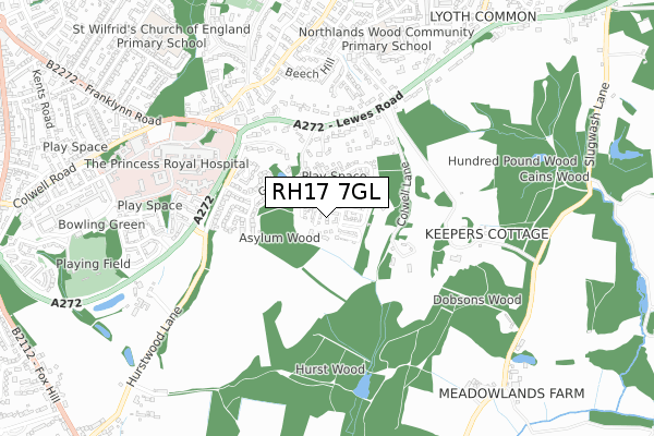 RH17 7GL maps, stats, and open data