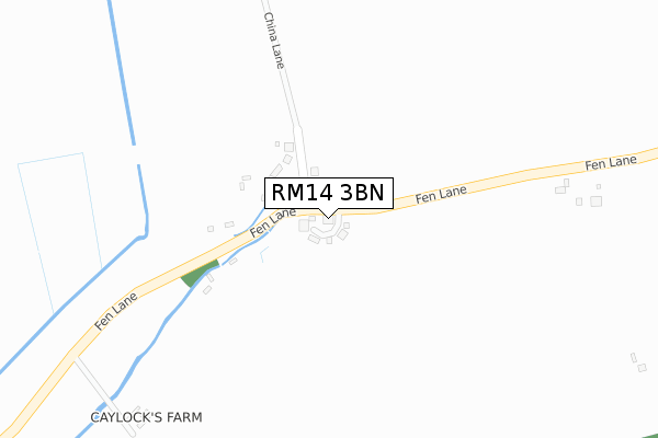 RM14 3BN maps, stats, and open data