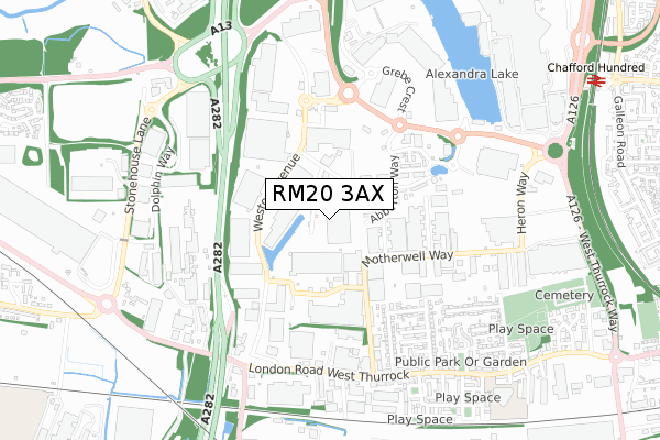 RM20 3AX maps, stats, and open data