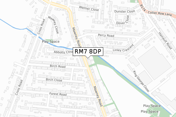RM7 8DP maps, stats, and open data