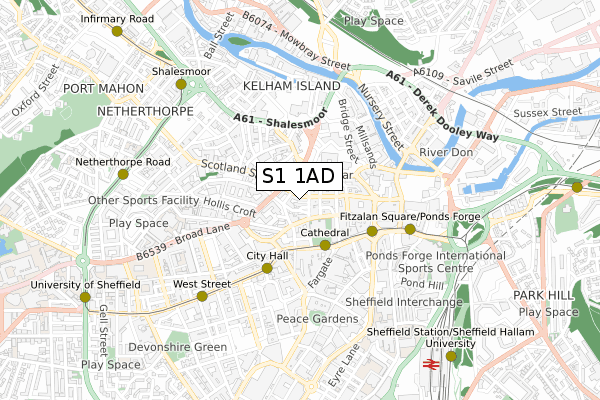 S1 1AD maps, stats, and open data