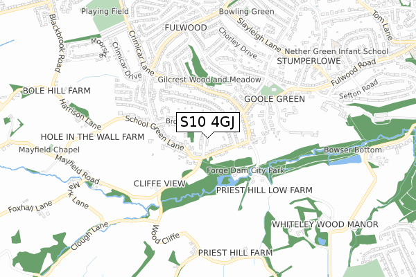 S10 4GJ maps, stats, and open data