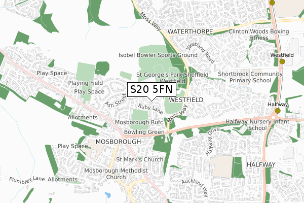 S20 5FN maps, stats, and open data