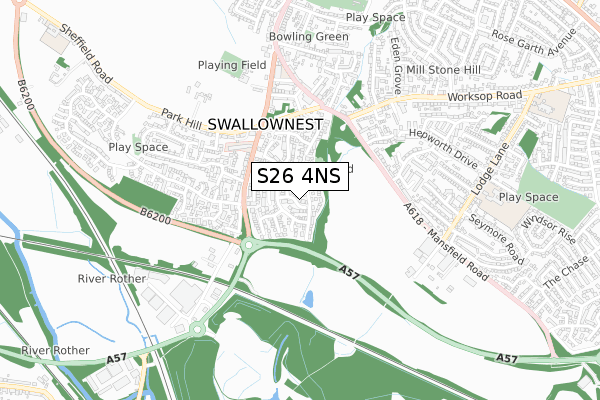 S26 4NS maps, stats, and open data