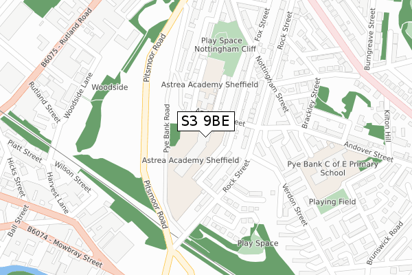 S3 9BE maps, stats, and open data