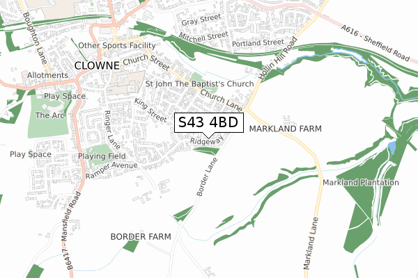 S43 4BD maps, stats, and open data