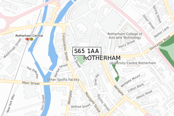 S65 1AA maps, stats, and open data