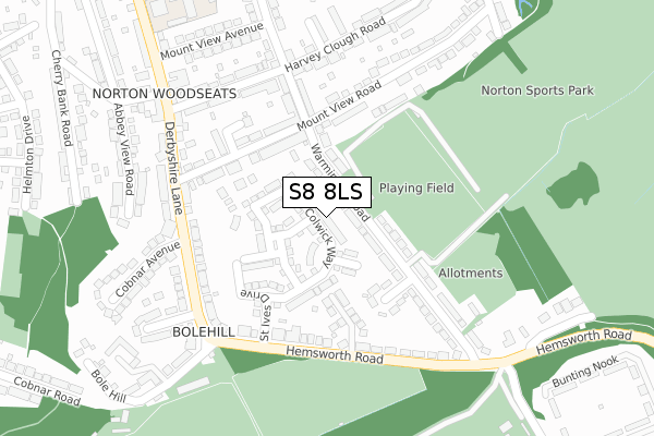 S8 8LS maps, stats, and open data