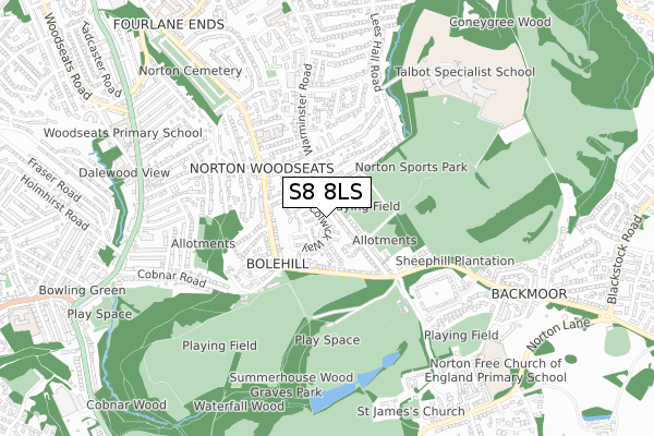 S8 8LS maps, stats, and open data