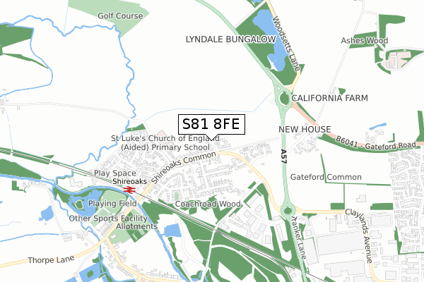 S81 8FE maps, stats, and open data