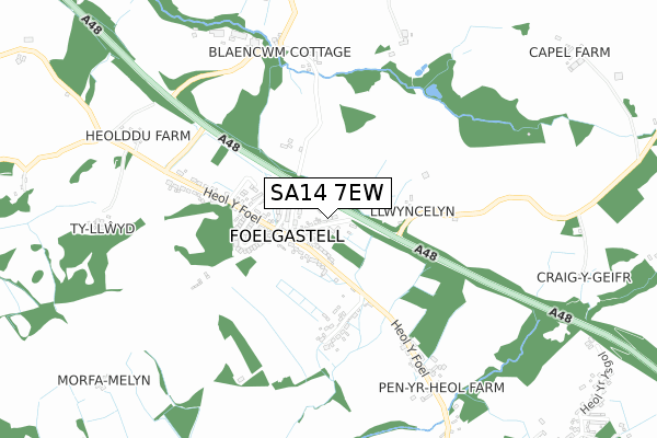 SA14 7EW maps, stats, and open data