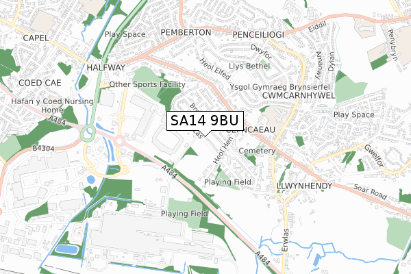 SA14 9BU maps, stats, and open data