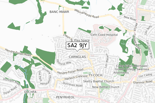 SA2 9JY maps, stats, and open data