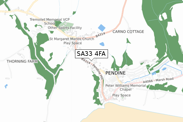 SA33 4FA maps, stats, and open data