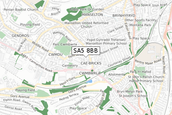 SA5 8BB maps, stats, and open data