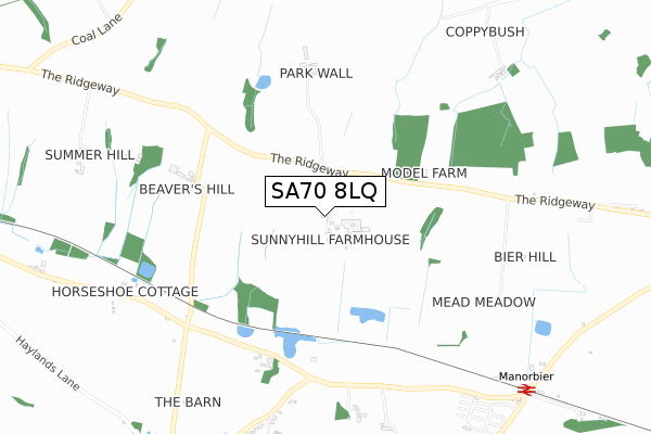 SA70 8LQ maps, stats, and open data