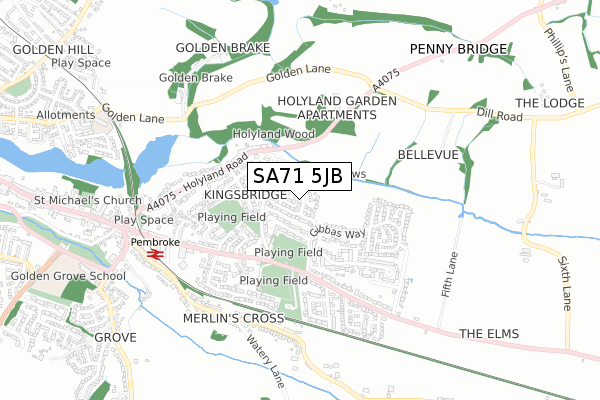 SA71 5JB maps, stats, and open data