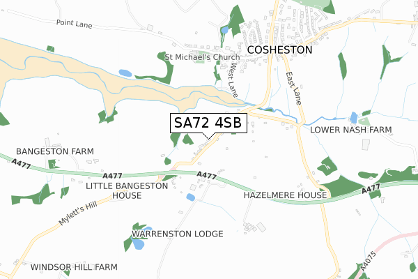 SA72 4SB maps, stats, and open data