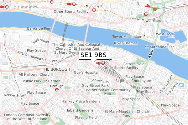 SE1 9BS maps, stats, and open data