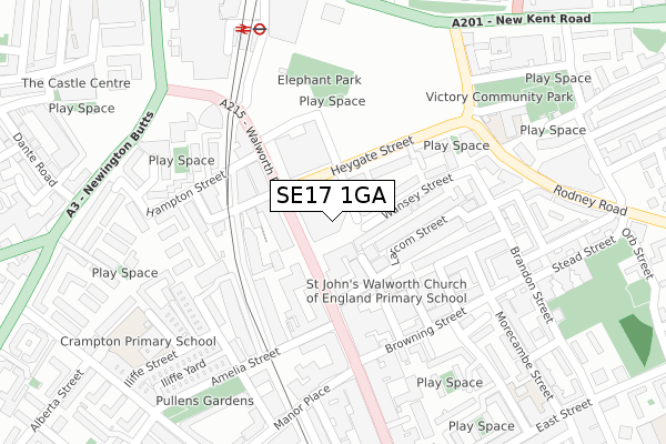 SE17 1GA maps, stats, and open data