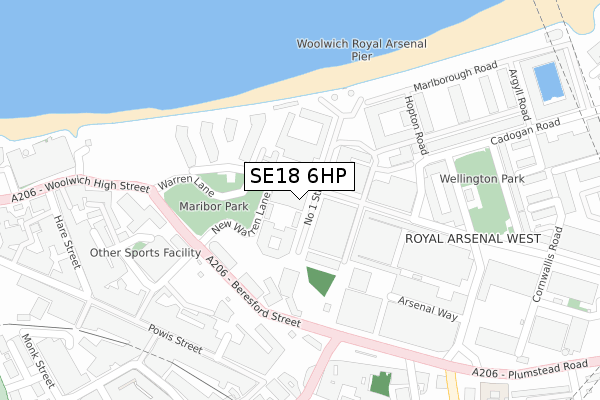 SE18 6HP maps, stats, and open data