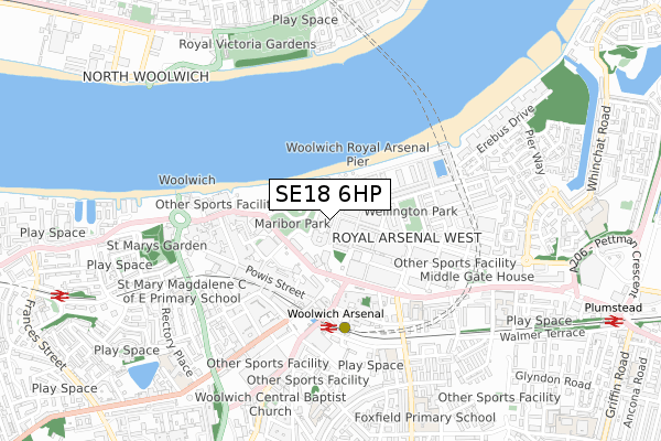 SE18 6HP maps, stats, and open data