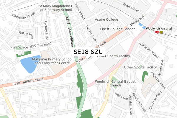SE18 6ZU maps, stats, and open data